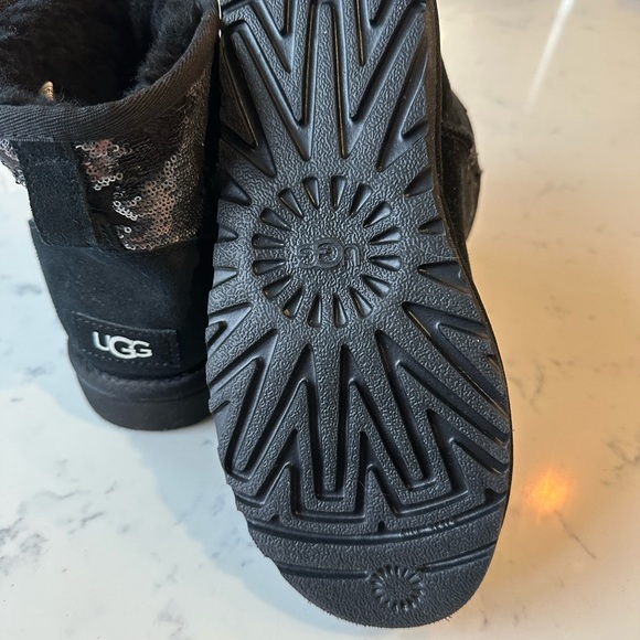 UGG | Shoes | New Black Classic Mini Sequin Star Uggs | Poshmark